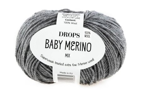 DROPS Baby Merino - 19 szary